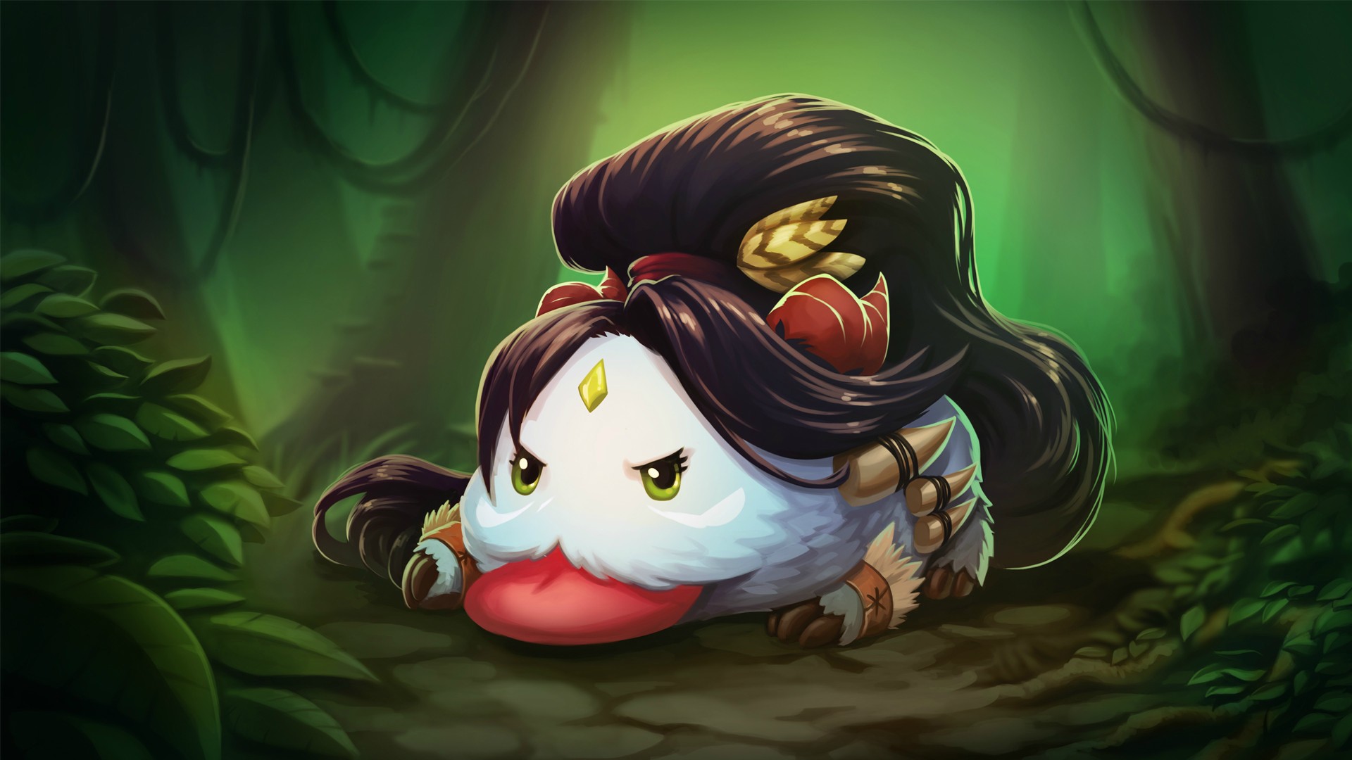 Nidalee's Poro Adventure – HD League of Legends Wallpaper