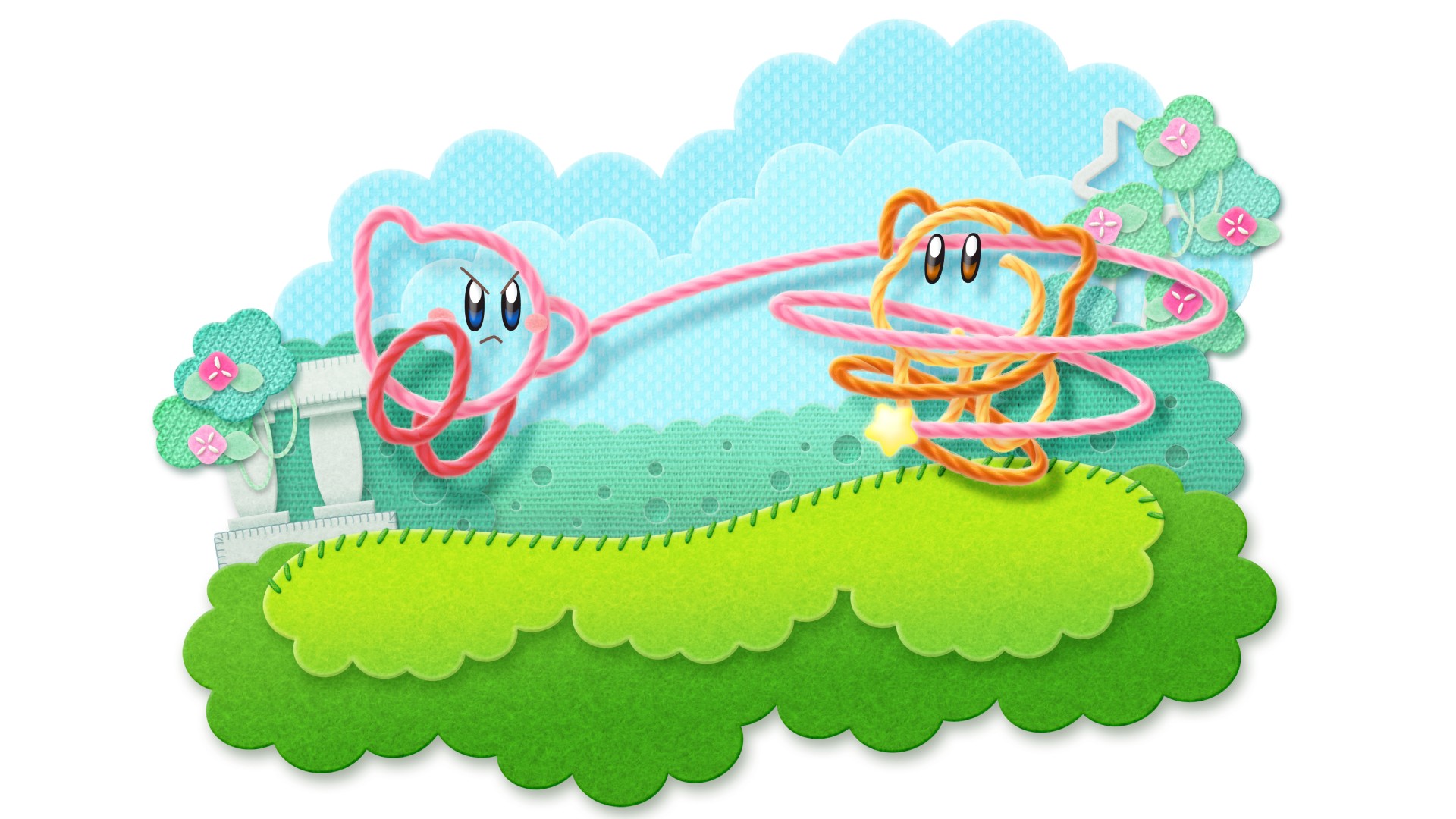 Download Video Game Kirby's Epic Yarn HD Wallpaper