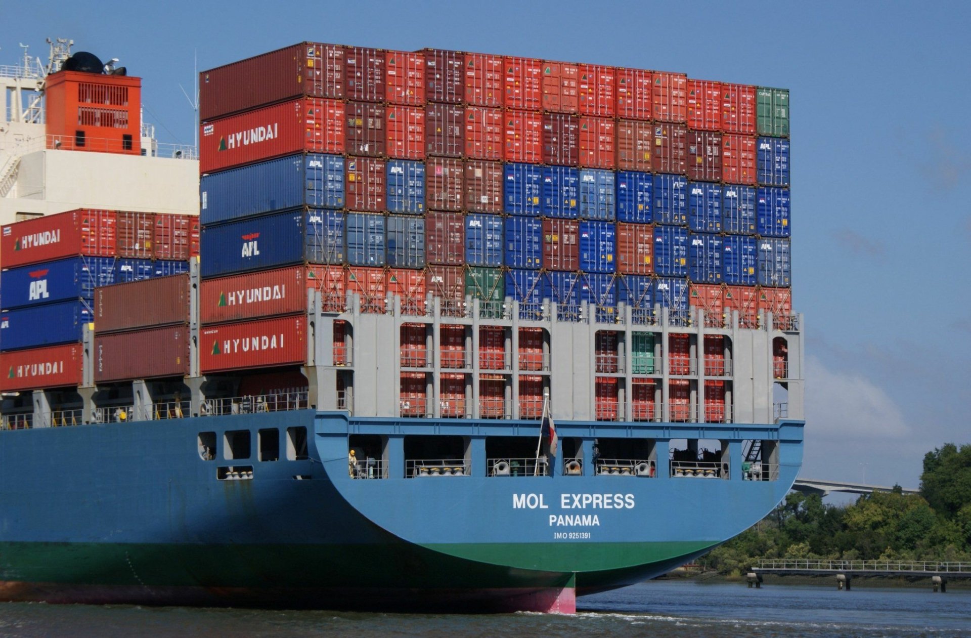 Navio Porta-Contentores Papéis de Parede, Plano de Fundo Área de ...