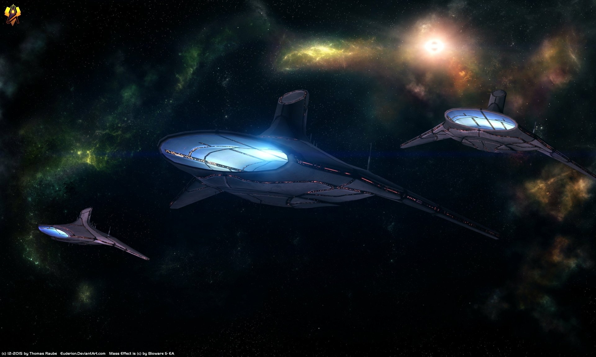 Asari light cruisers by Euderion