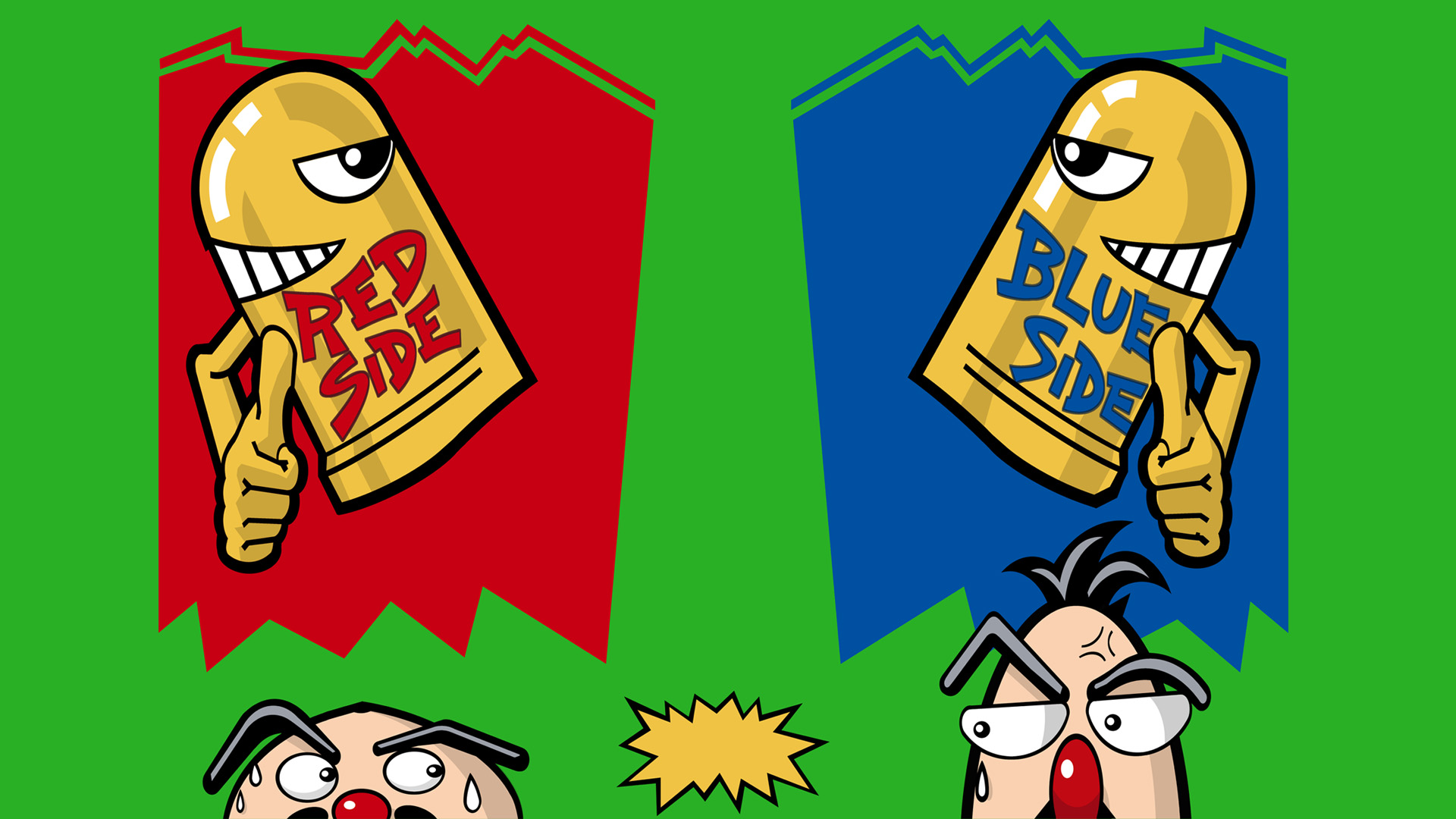 Point Blank HD Wallpaper: Red vs Blue Side Showdown