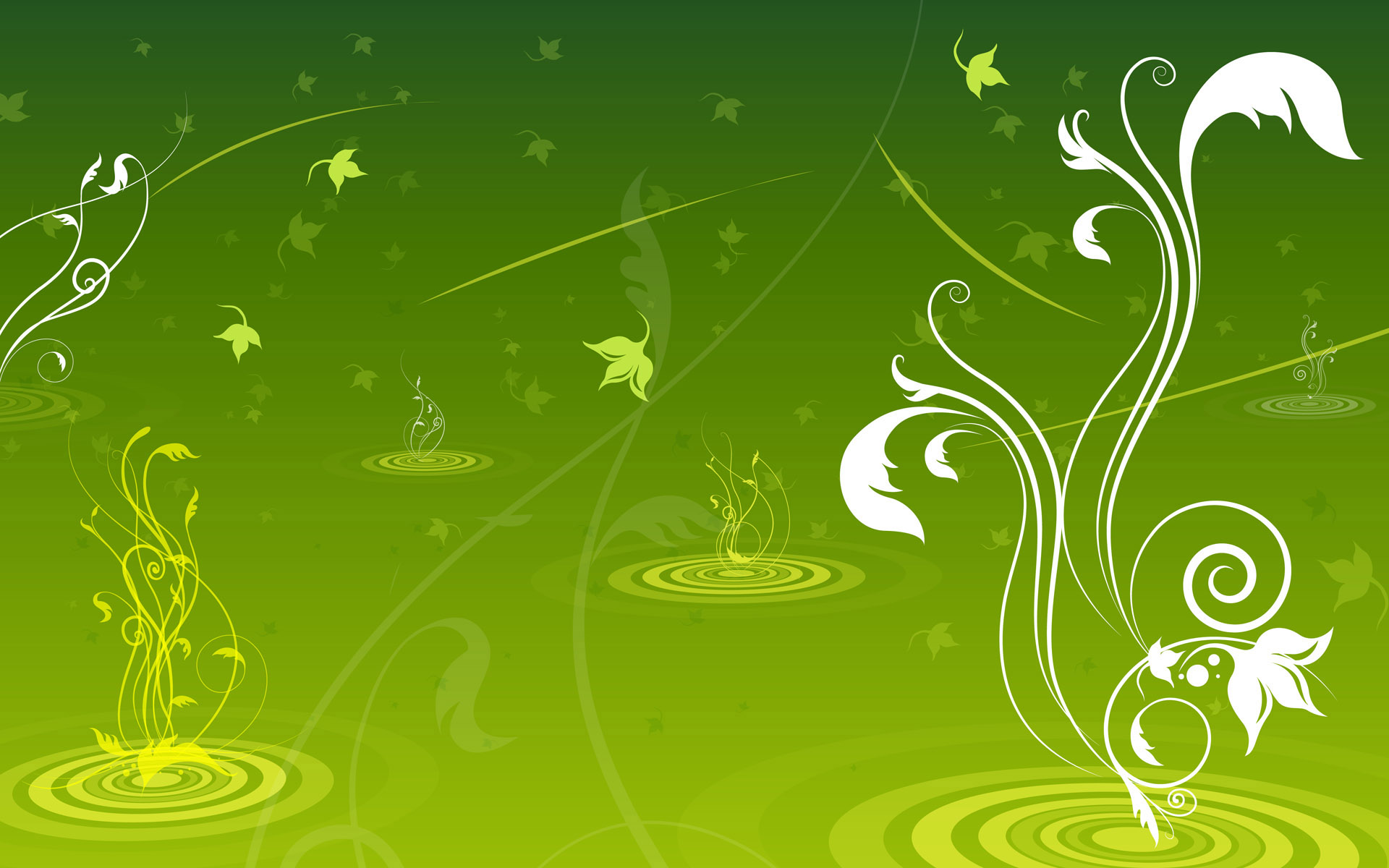 Artistic Vector HD Wallpaper: Nature's Serene Whimsy