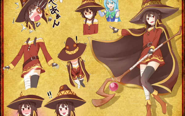 Crimson HD Explosion - Megumin Wallpaper by Azumi