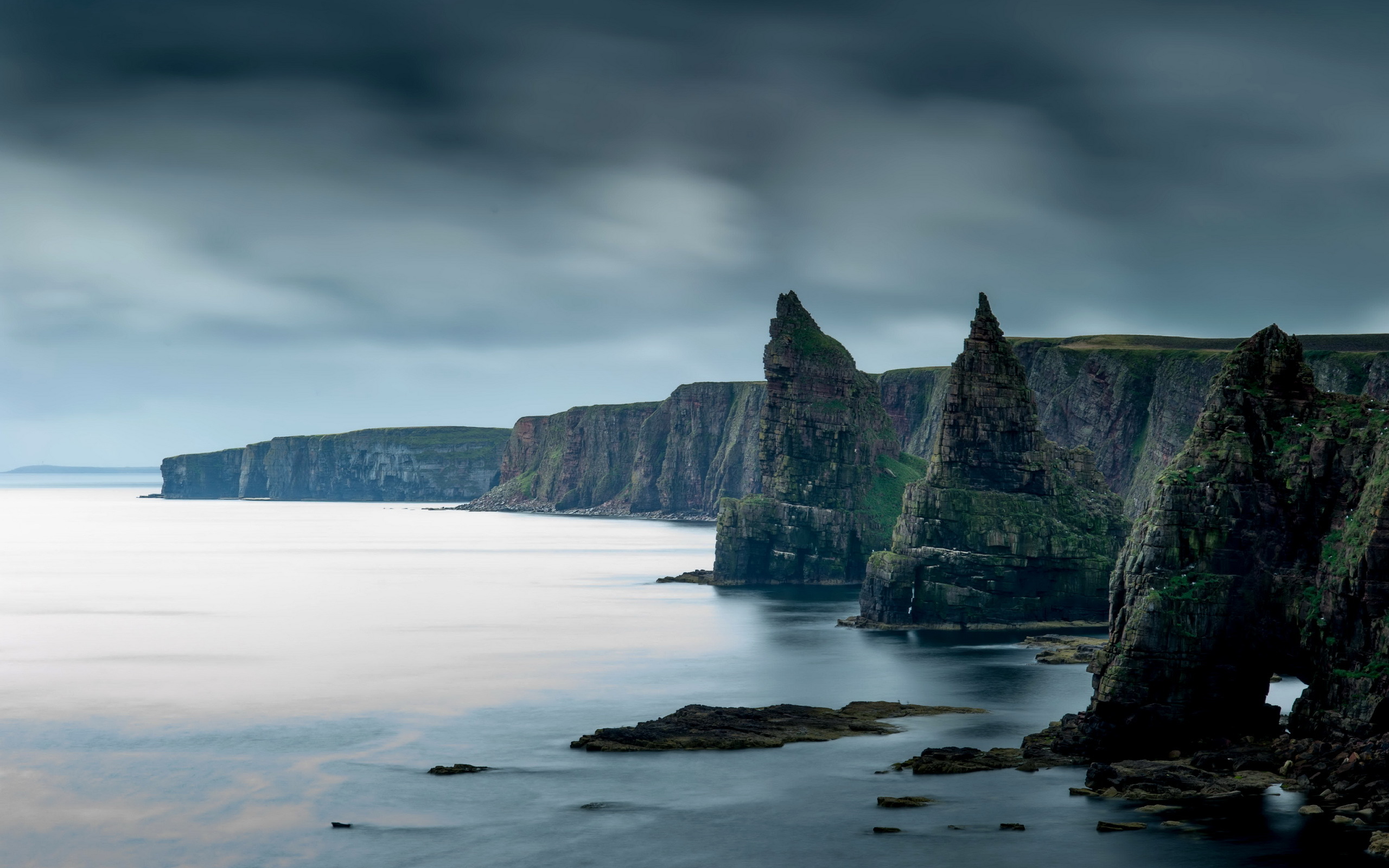 Download Landscape Coastline Ocean Nature Cliff HD Wallpaper