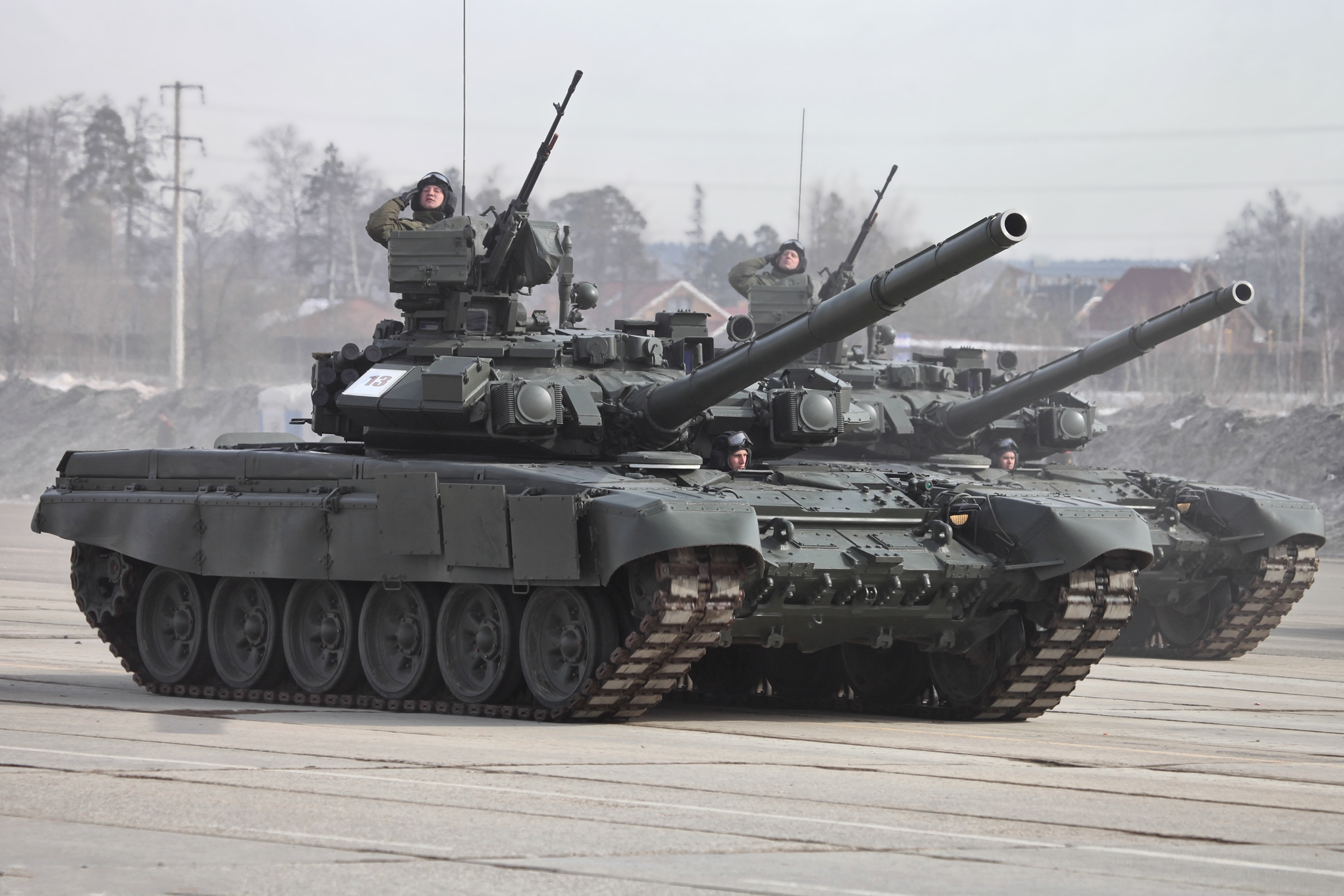T-90 Titans: HD Military Tank Power in Action