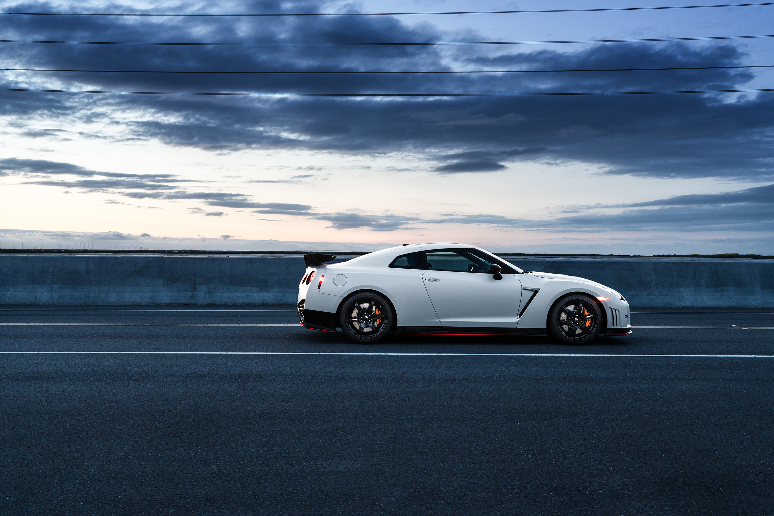 Download Car Nissan White Car Vehicle Nissan GT-R HD Wallpaper