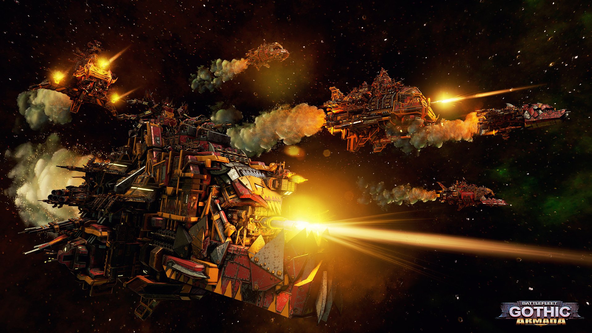 Battlefleet Gothic: Armada HD Wallpaper - Epic Warhammer 40K Space Battle
