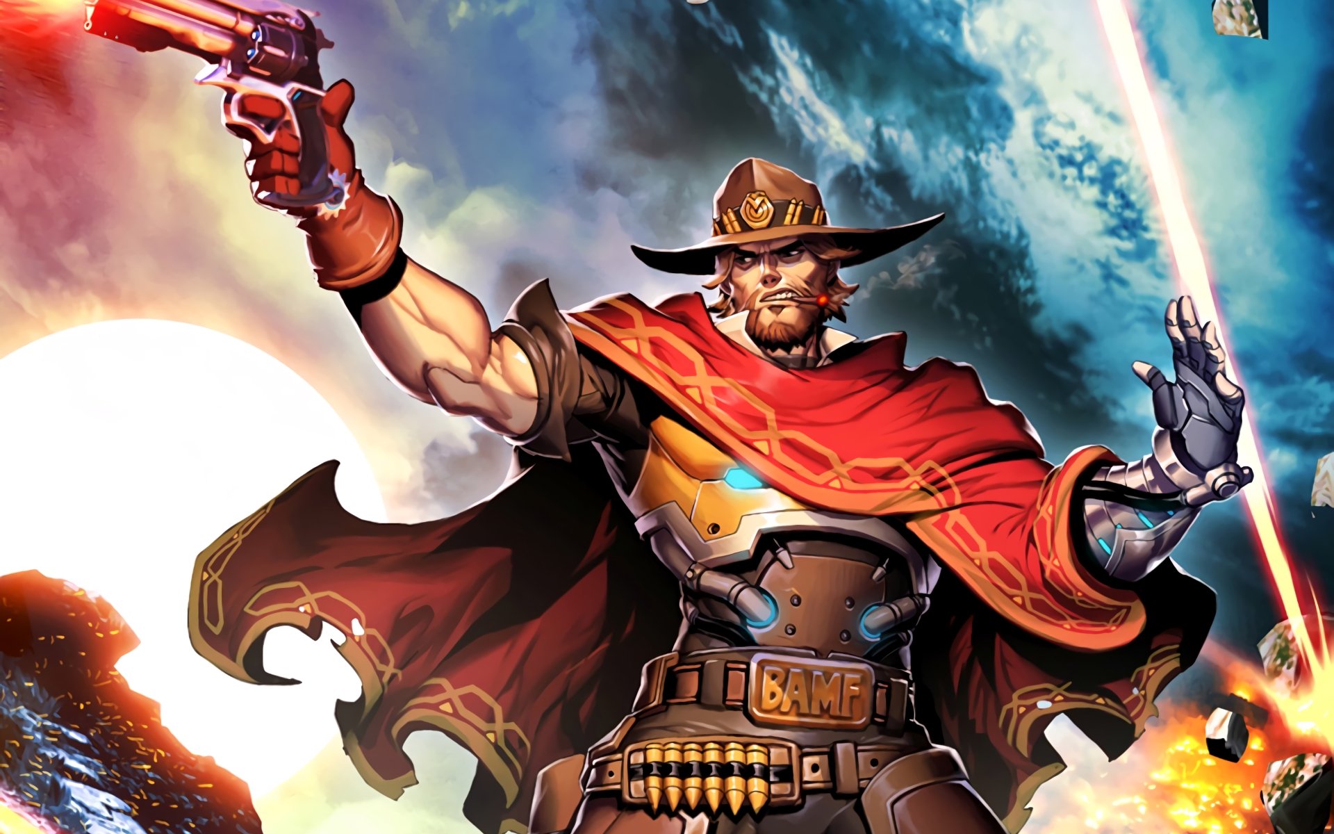 McCree HD Wallpaper - Overwatch's Sharpshooting Gunslinger in Action by ...