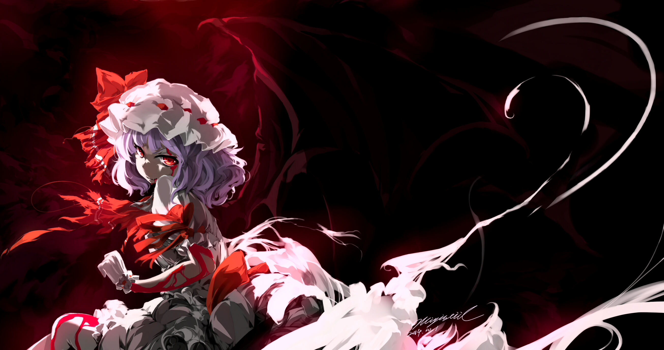 Download Remilia Scarlet Anime Touhou HD Wallpaper by Miv4t