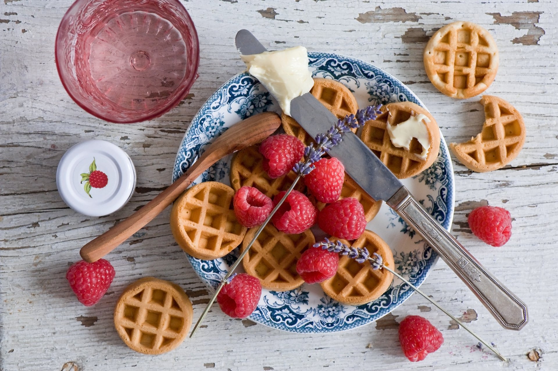 Download Breakfast Still Life Raspberry Food Waffle HD Wallpaper by ...