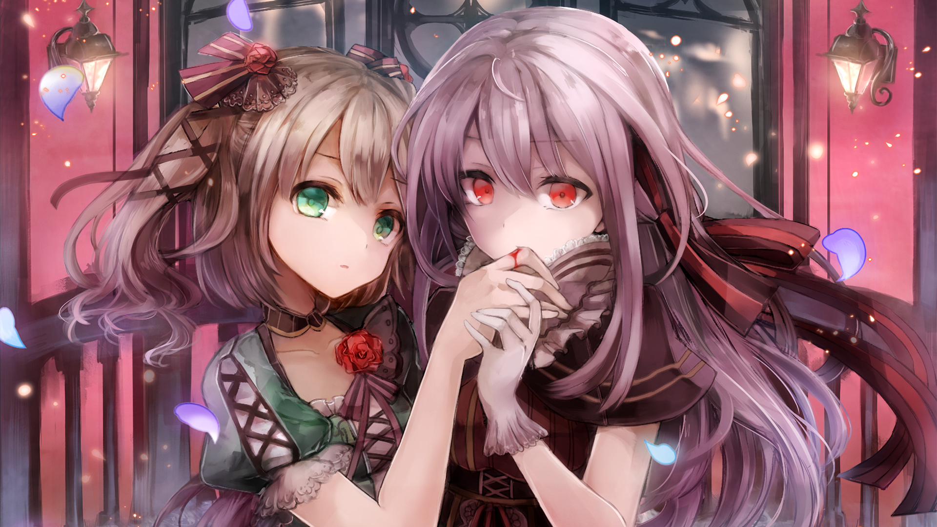 Enchanting Anime Duo: HD Wallpaper for Your Desktop