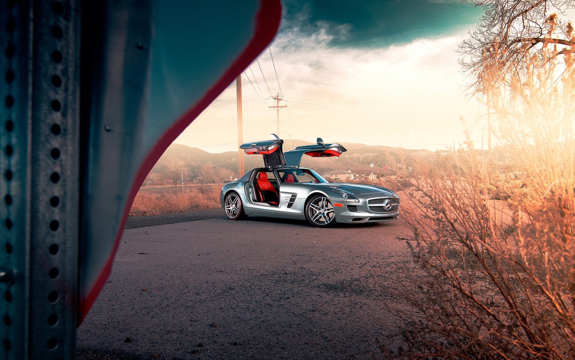 Gullwing Silver: Mercedes SLS AMG Supercar Wallpaper by Gil Folk ...