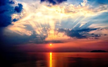 Download Sea Ocean Sky Sunset Nature PFP