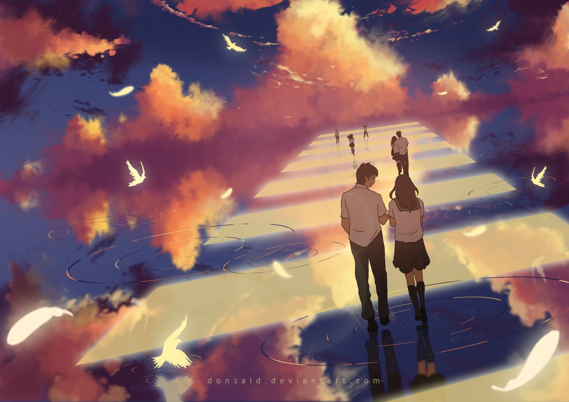 Dreamy Pathway - Original Anime HD Wallpaper by Dias Mardianto