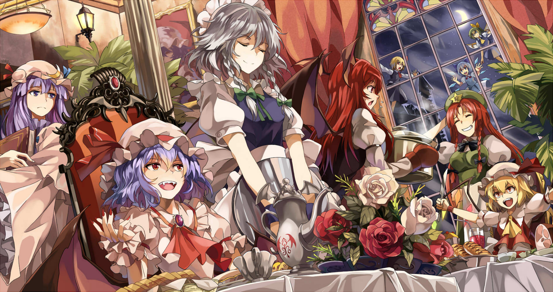 Touhou Anime Elegance: HD Wallpaper Showcase | 2043x1080 | Wallpaper Abyss