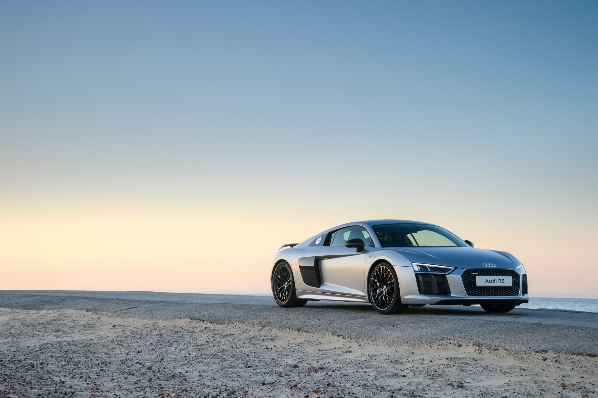 Download Car Silver Car Supercar Audi Vehicle Audi R8 4k Ultra HD Wallpaper