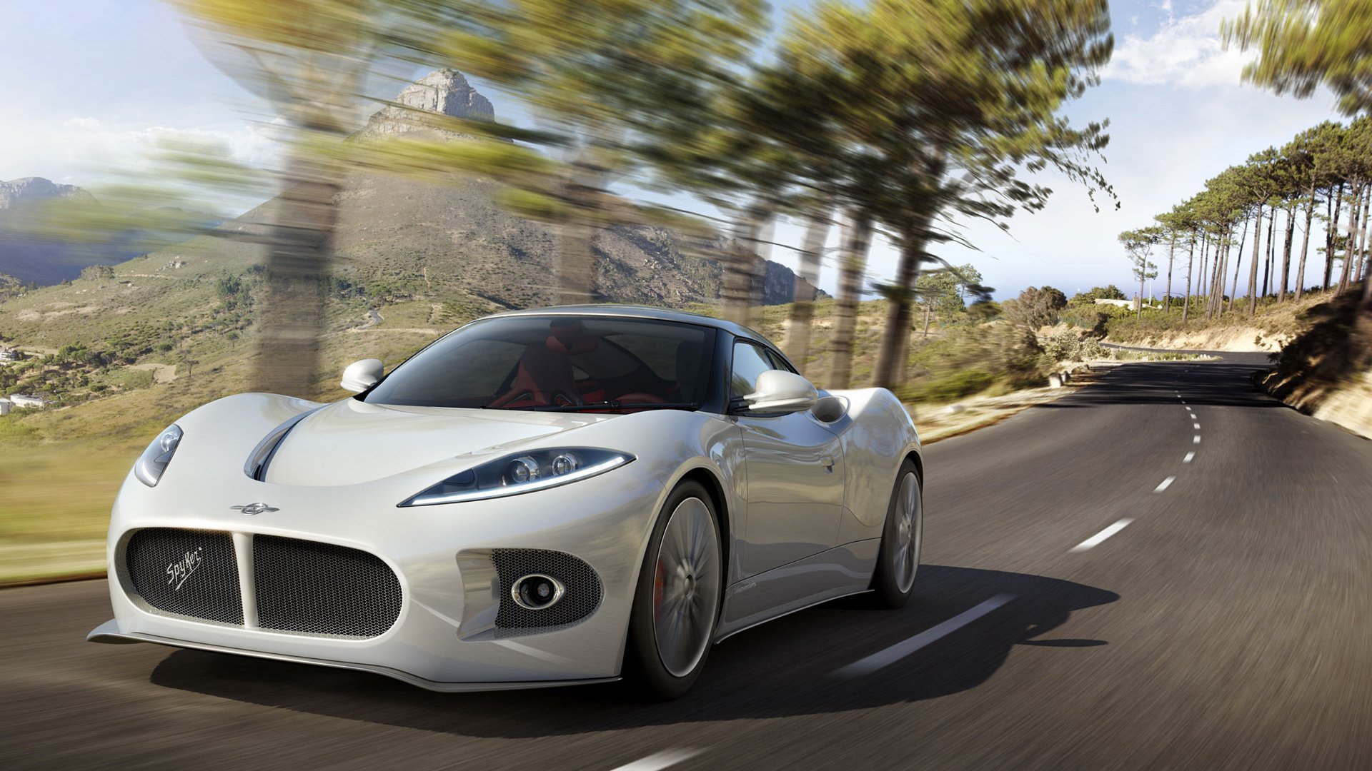 White Spyker B6 Venator — HD Supercar Wallpaper