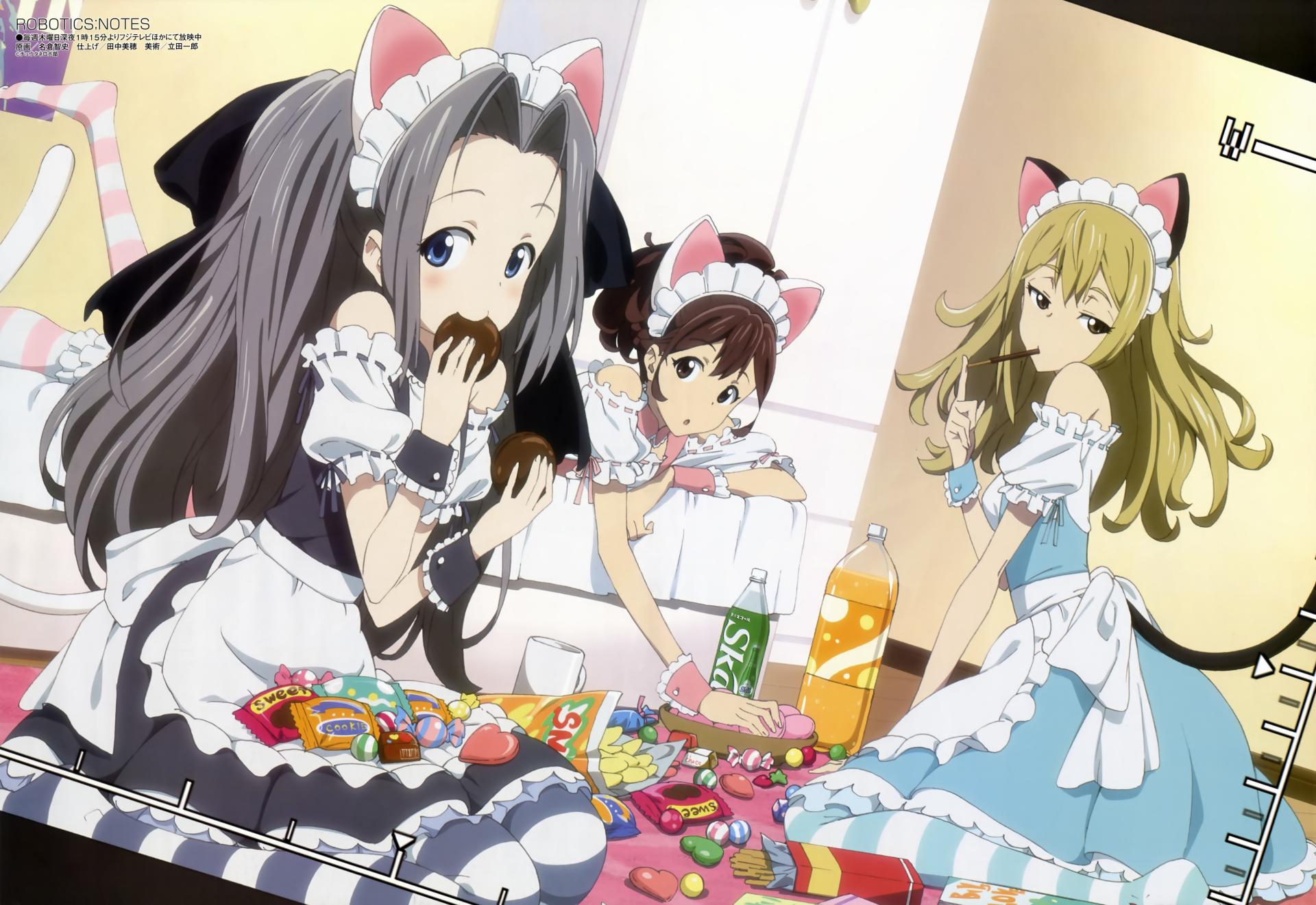 Robotics;Notes Maid Cafe 4K Ultra HD Anime Wallpaper