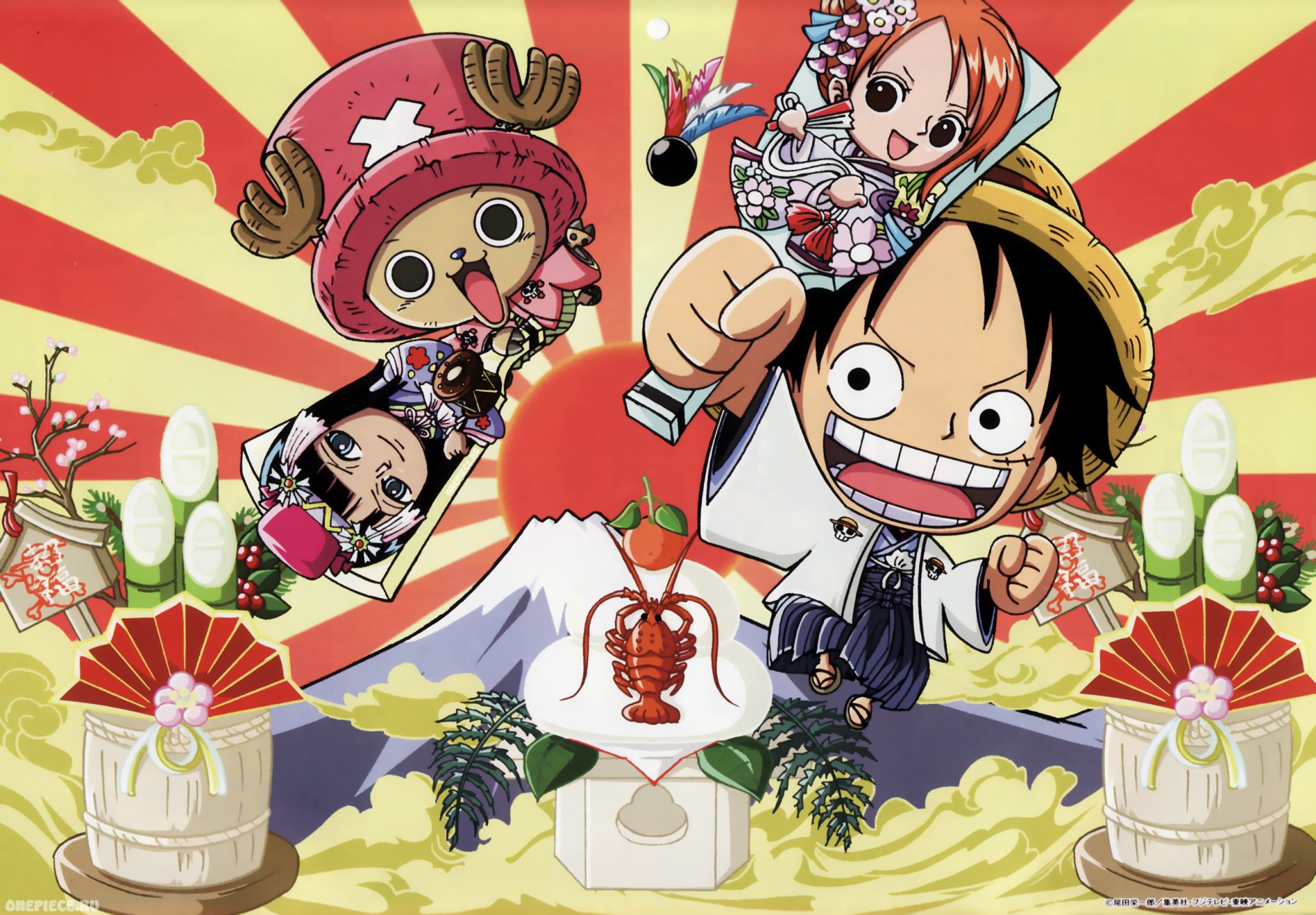 One Piece: Straw Hat New Year HD Wallpaper | 2500x1740 | Wallpaper Abyss
