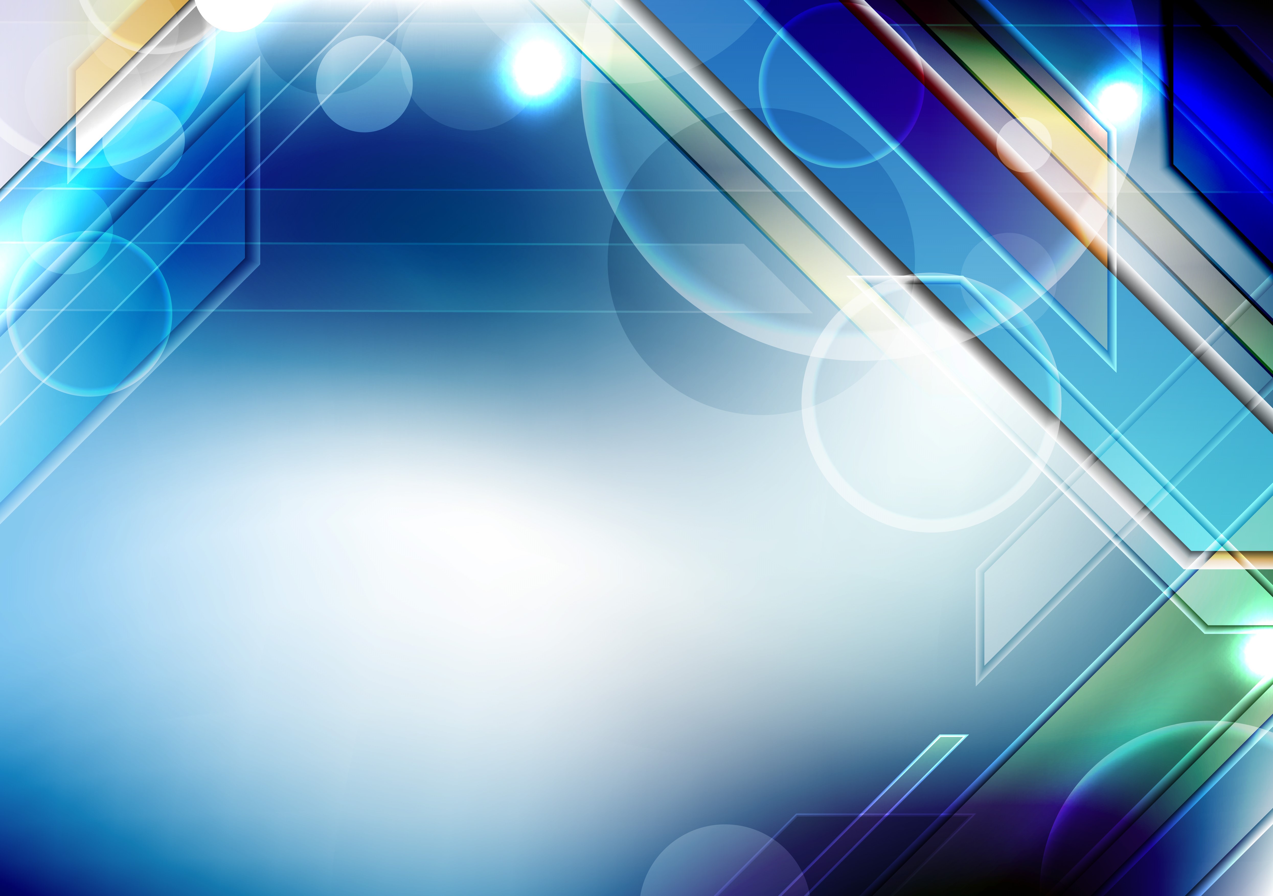 4K Ultra HD Abstract Circles: Dynamic Geometric Glow