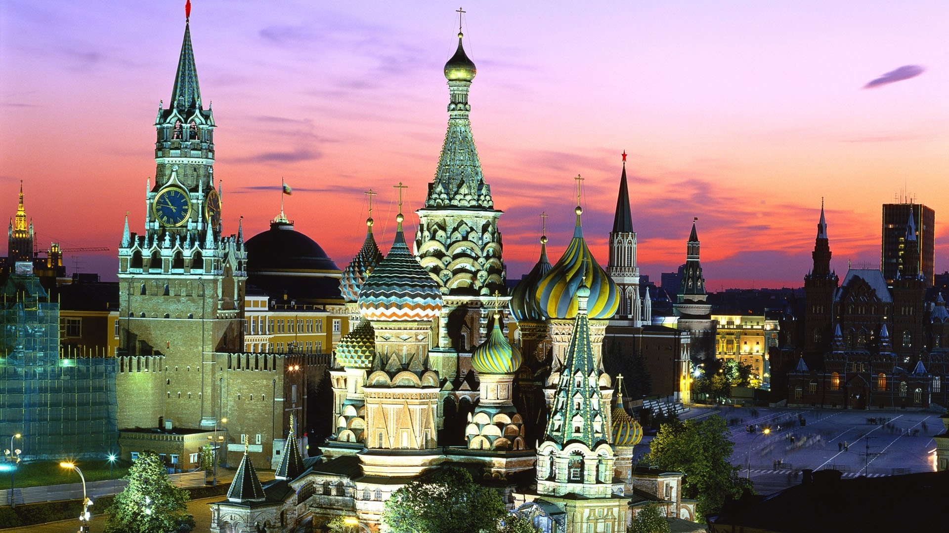 Download Russia Architecture Building Sunset Man Made Moscow HD ...