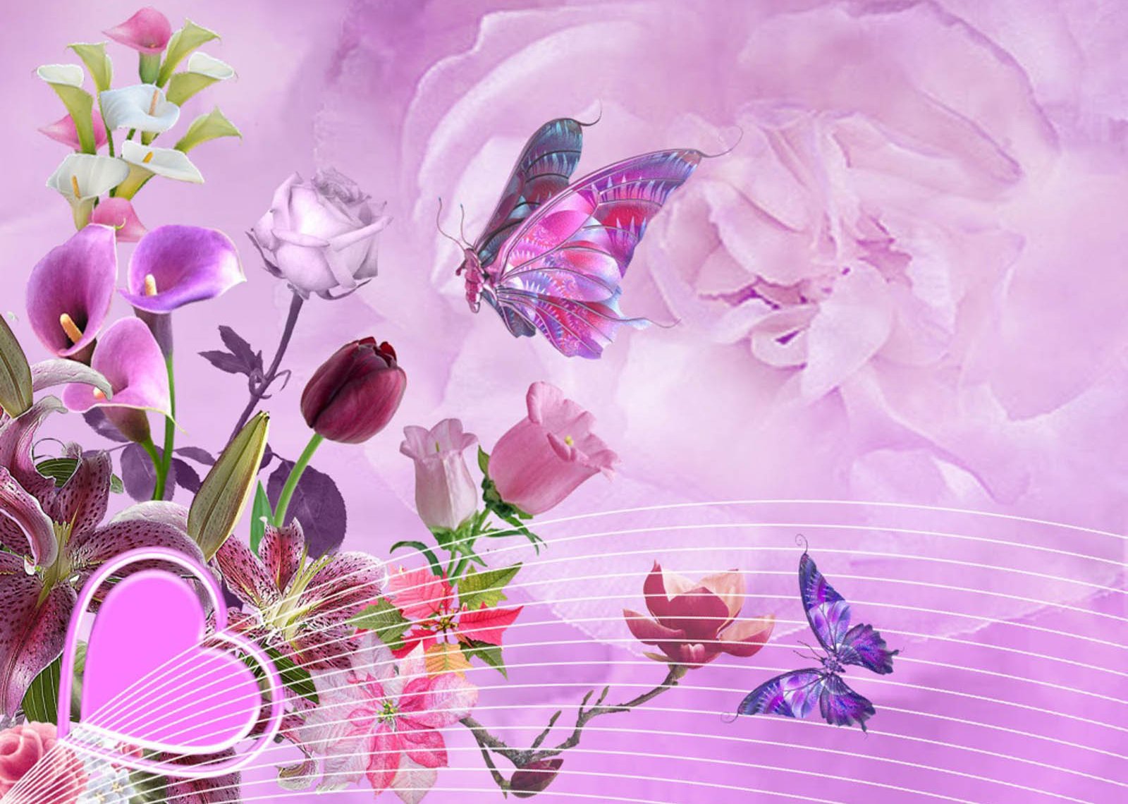 Photo Wallpaper Spring Heart