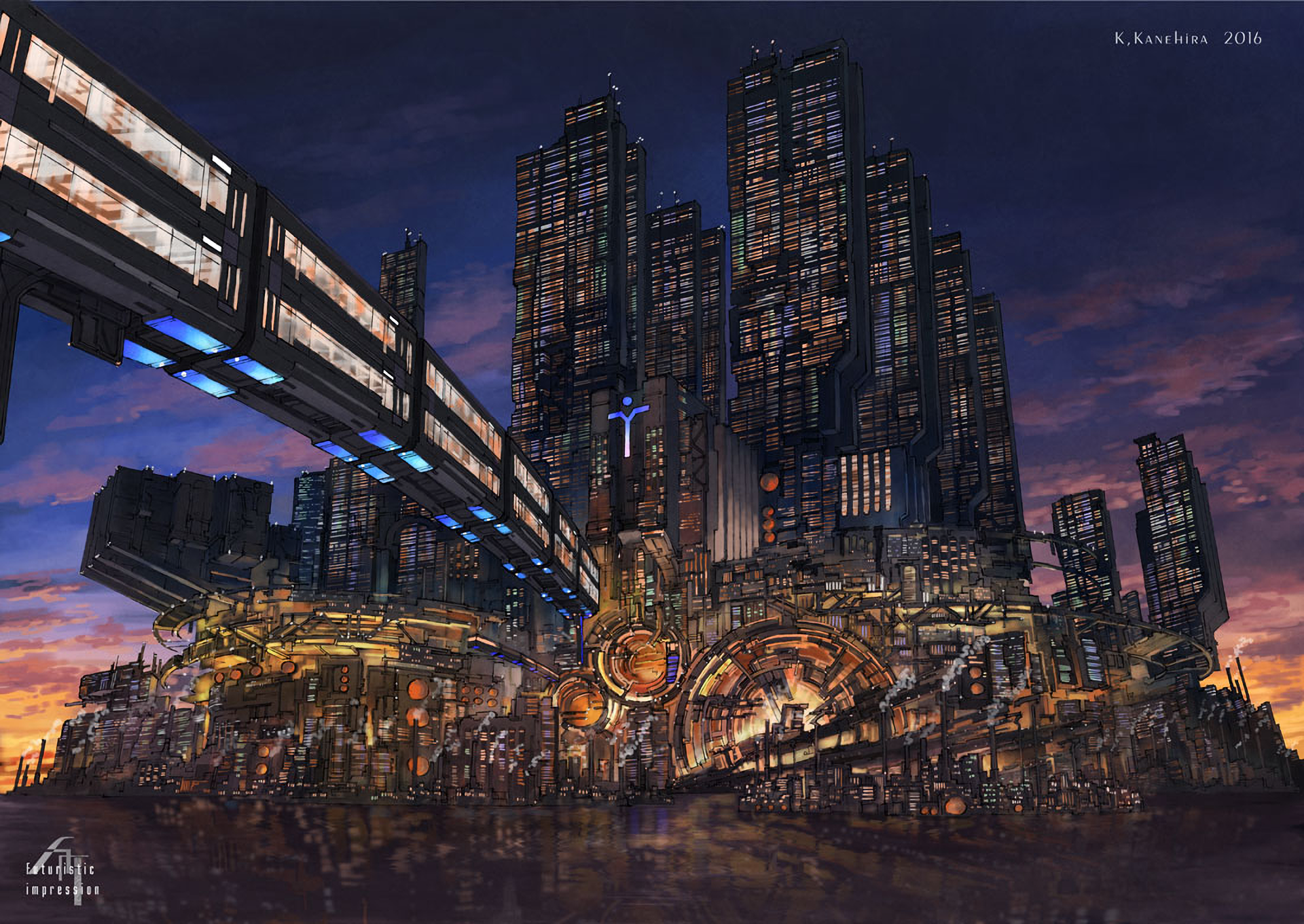 HD Anime Cityscape Wallpaper: A Stunning Urban Fantasy