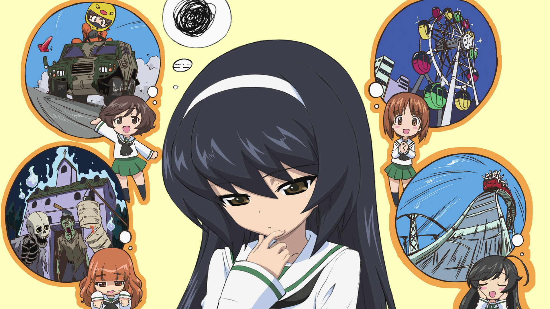 Girls und Panzer Anime HD Wallpaper: Strategic Tank Battles and Bright ...