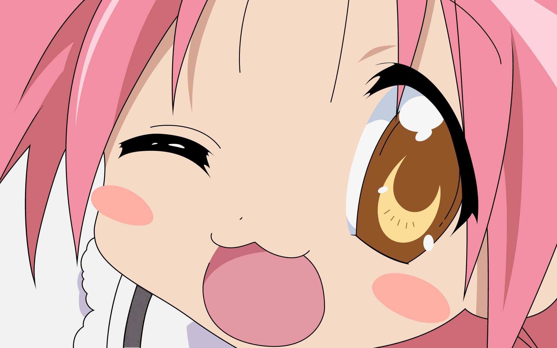 Lucky Star HD Wallpaper: Cheerful Anime Delight