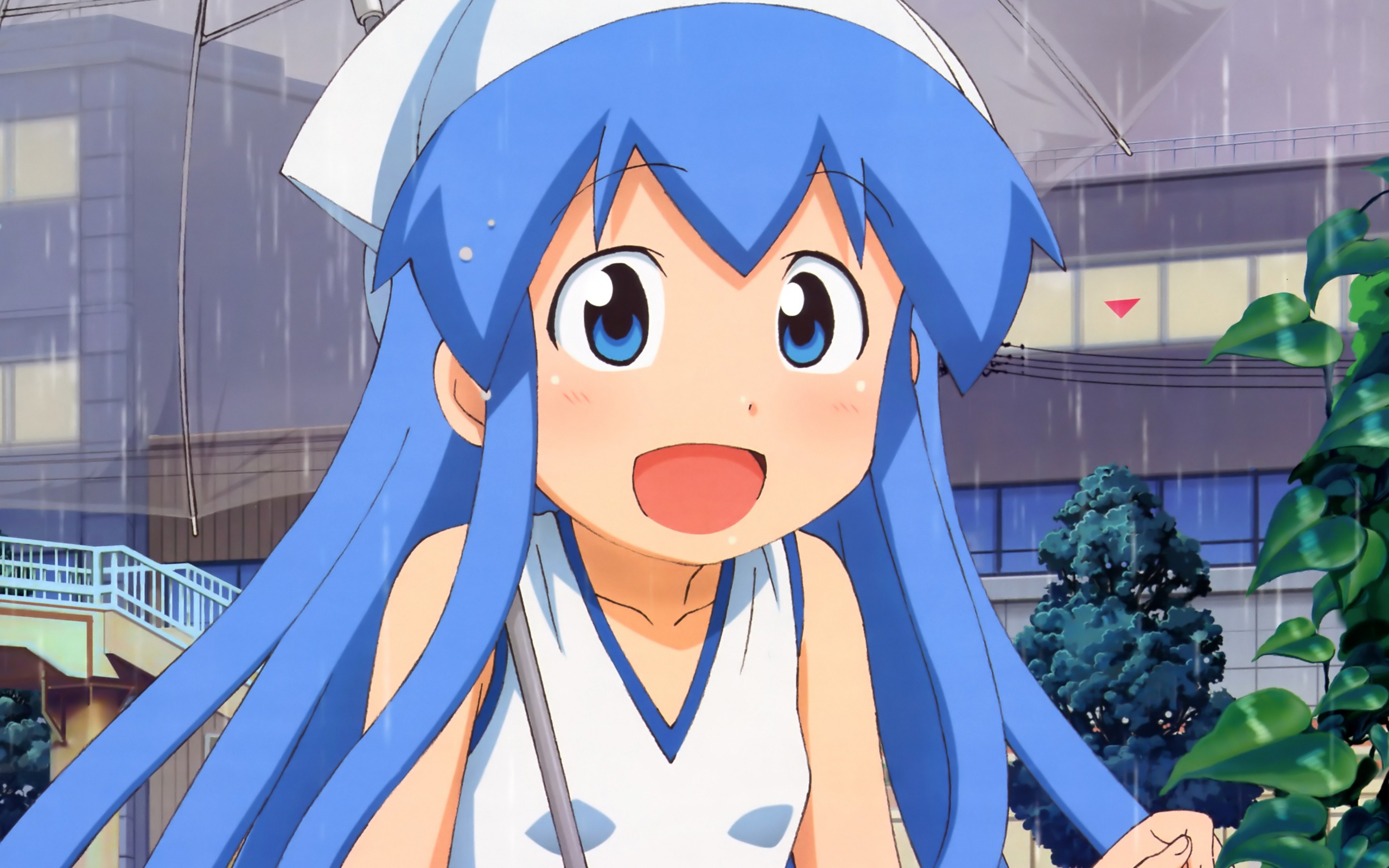Download Ika Musume Anime Squid Girl HD Wallpaper