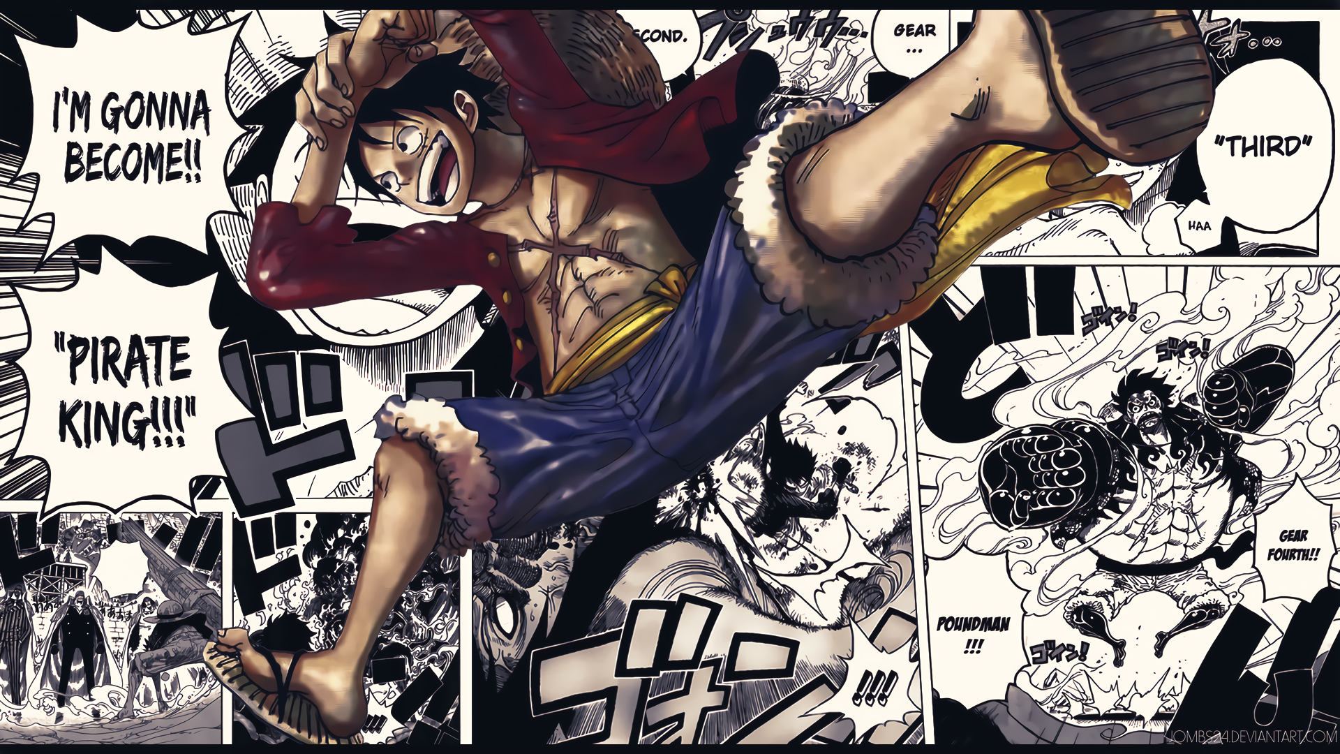 Monkey D. Luffy HD Wallpaper – The Aspiring Pirate King! by Jombs24