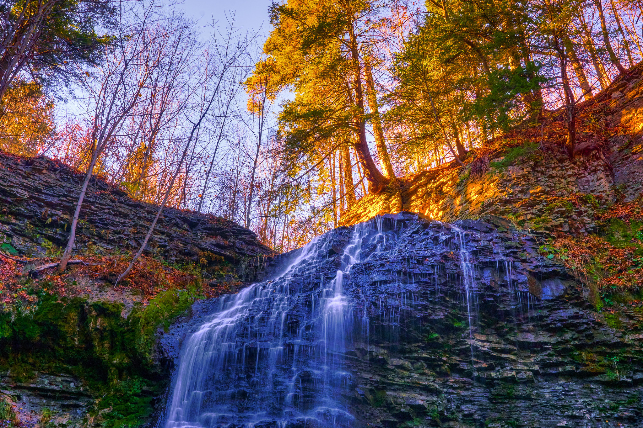 Download Fall Nature Waterfall HD Wallpaper