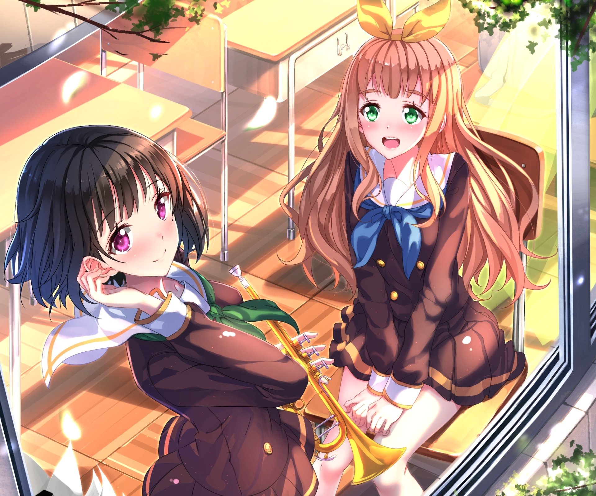 Sound! Euphonium HD Wallpaper – Vibrant Anime School Harmony