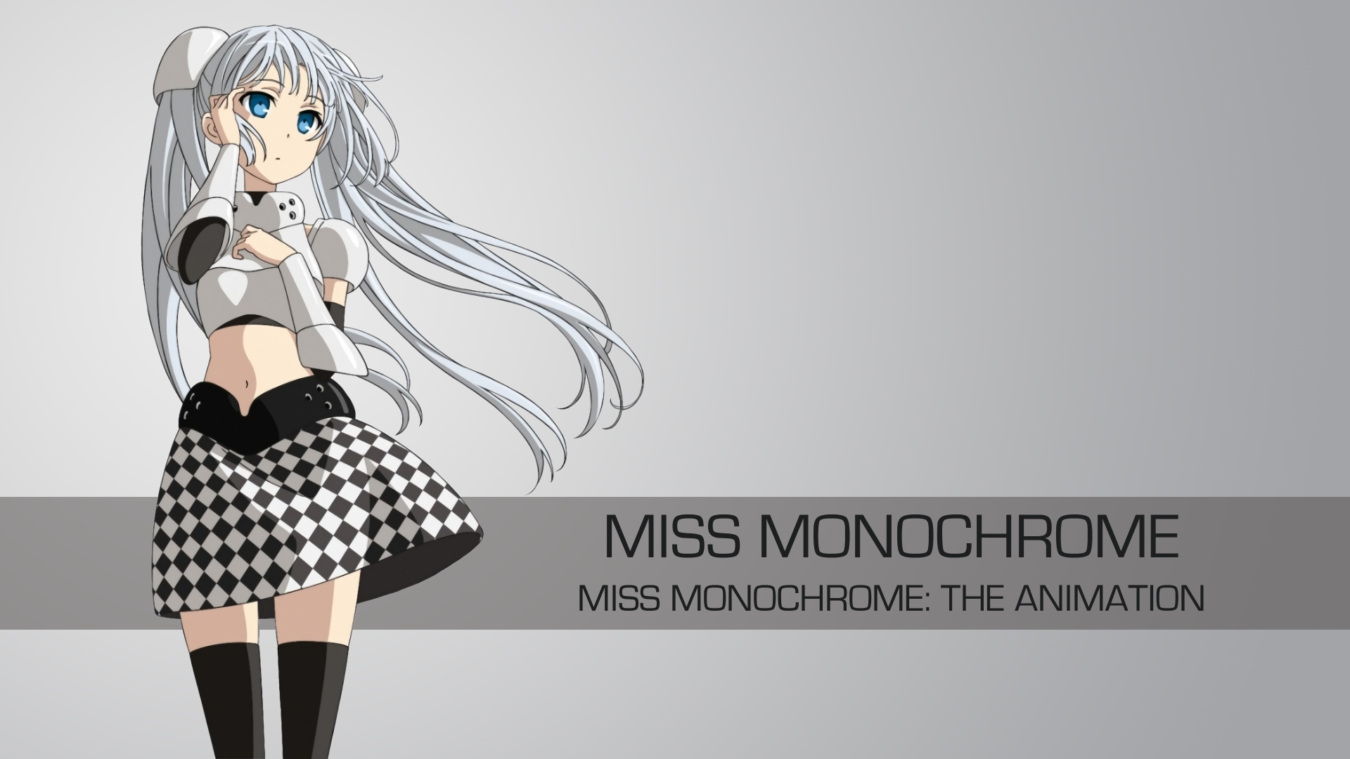 Miss Monochrome: 4K Ultra HD Anime Wallpaper