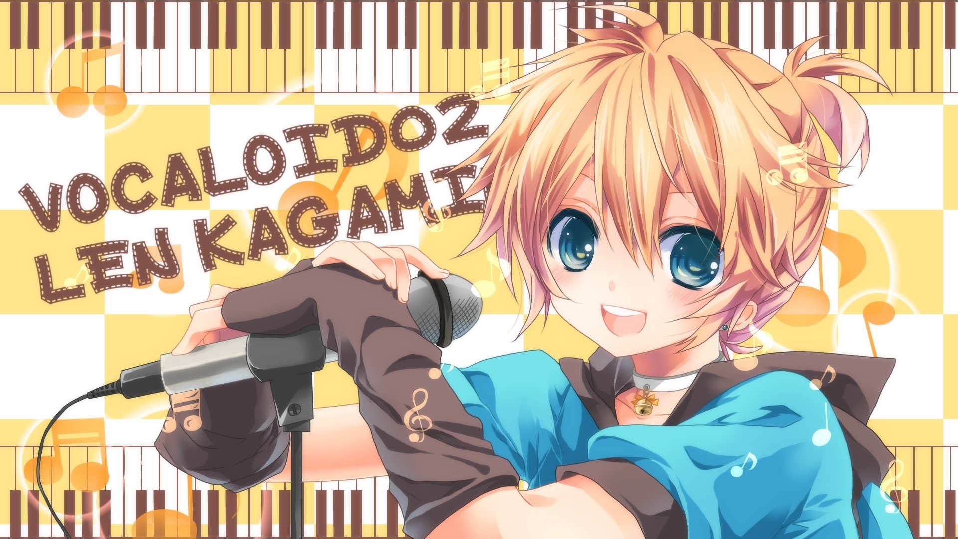 Len Kagamine Vocaloid HD Anime Wallpaper: Bright Melodies in High ...