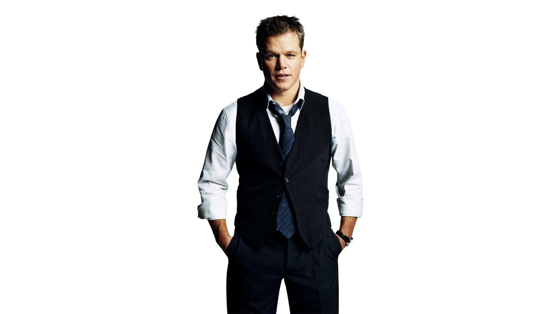 Download American Actor Celebrity Matt Damon HD Wallpaper | 1920x1080 ...