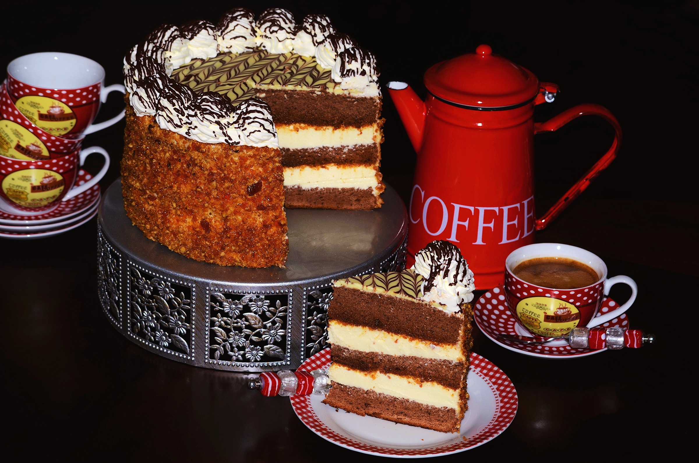 Download Wallpaper Cake Coffee