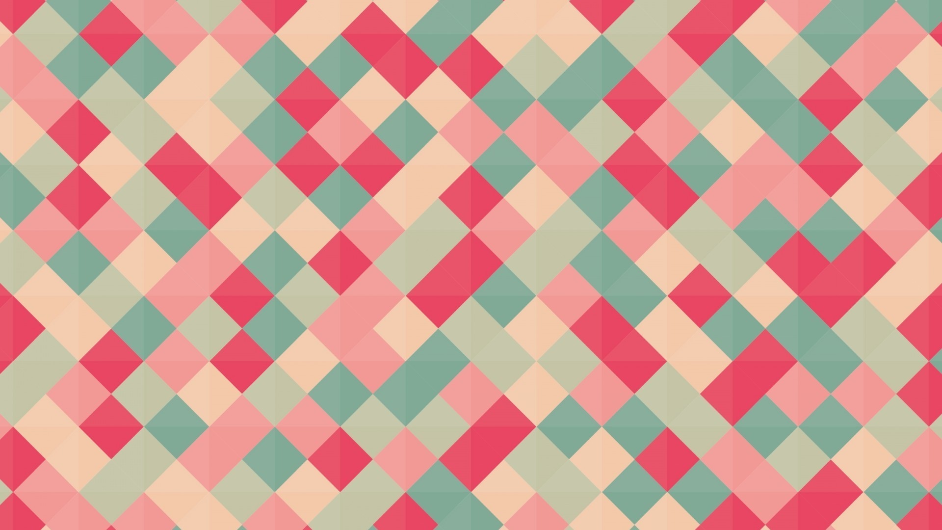 Vivid Abstract Squares: HD Patterned Color Mosaic Wallpaper