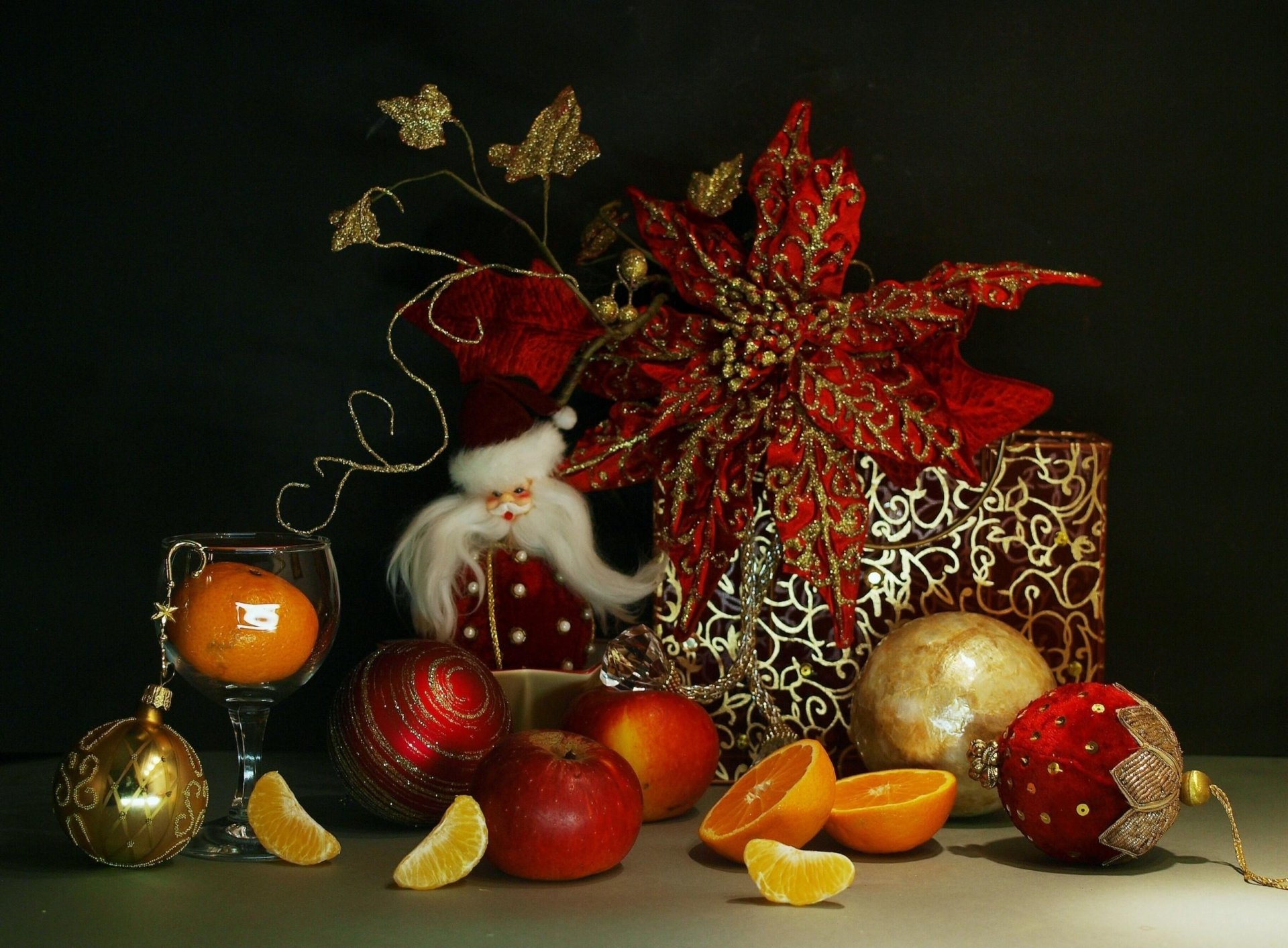 Download Santa Orange (Color) Christmas Ornaments Still Life Holiday ...
