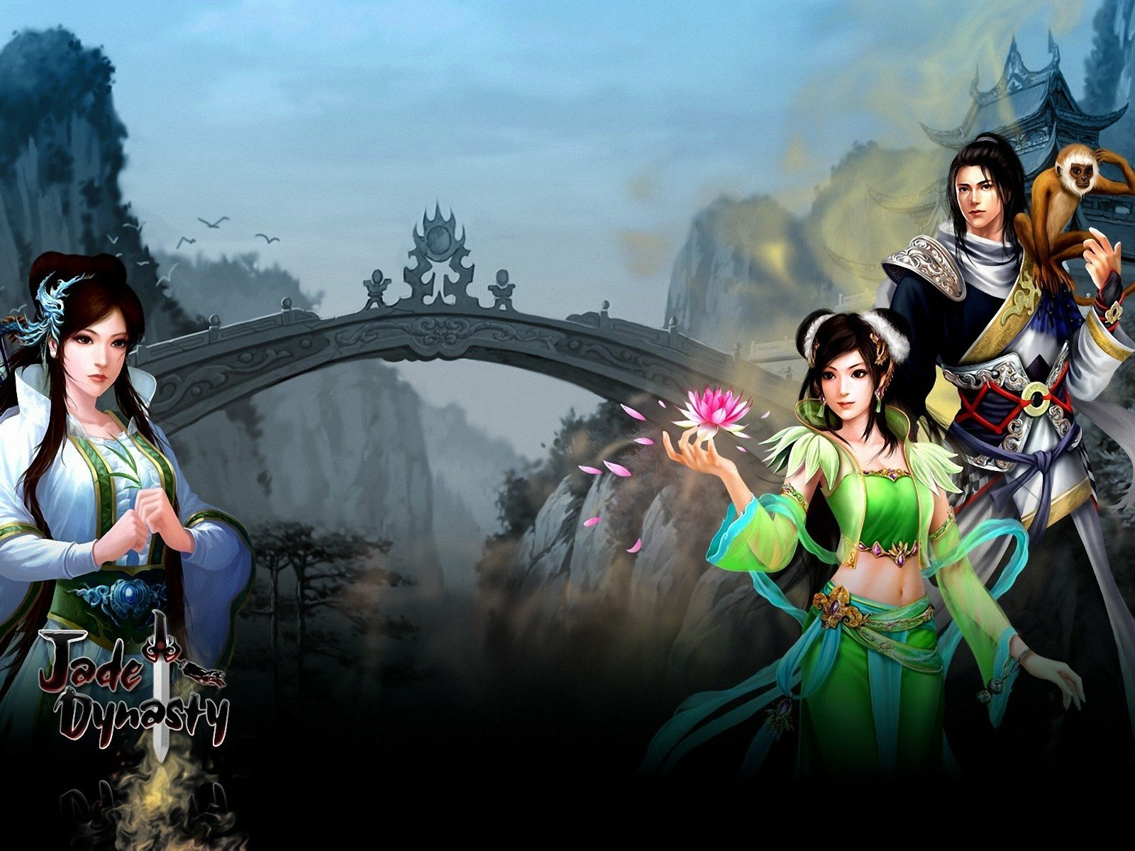Download Fantasy Asian Video Game Jade Dynasty Wallpaper