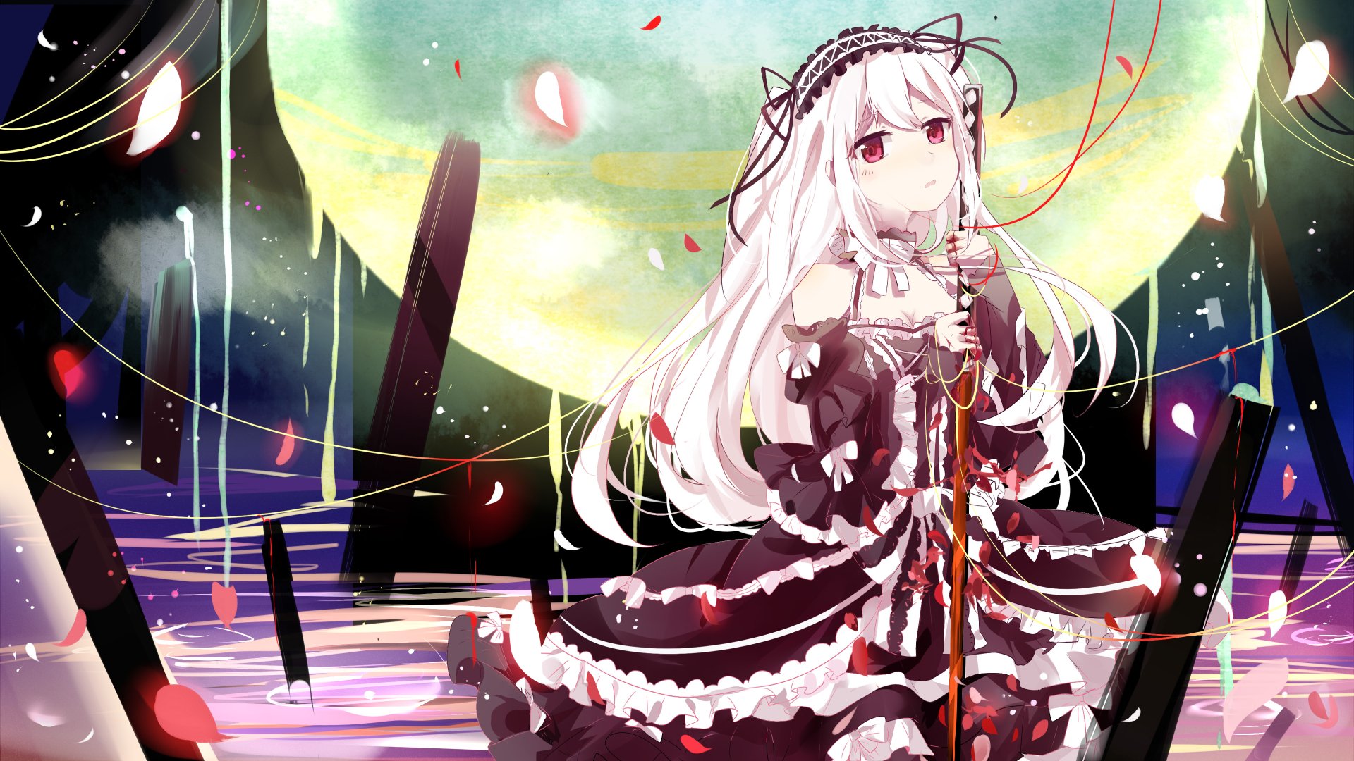 Ethereal Anime Moonlight: Original 4K Ultra HD Wallpaper | 3840x2160 ...