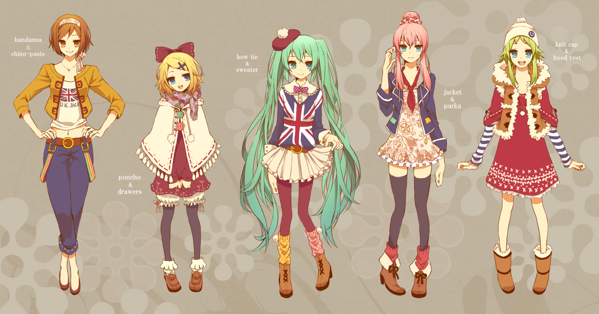 Download Luka Megurine GUMI (Vocaloid) Meiko (Vocaloid) Rin Kagamine ...