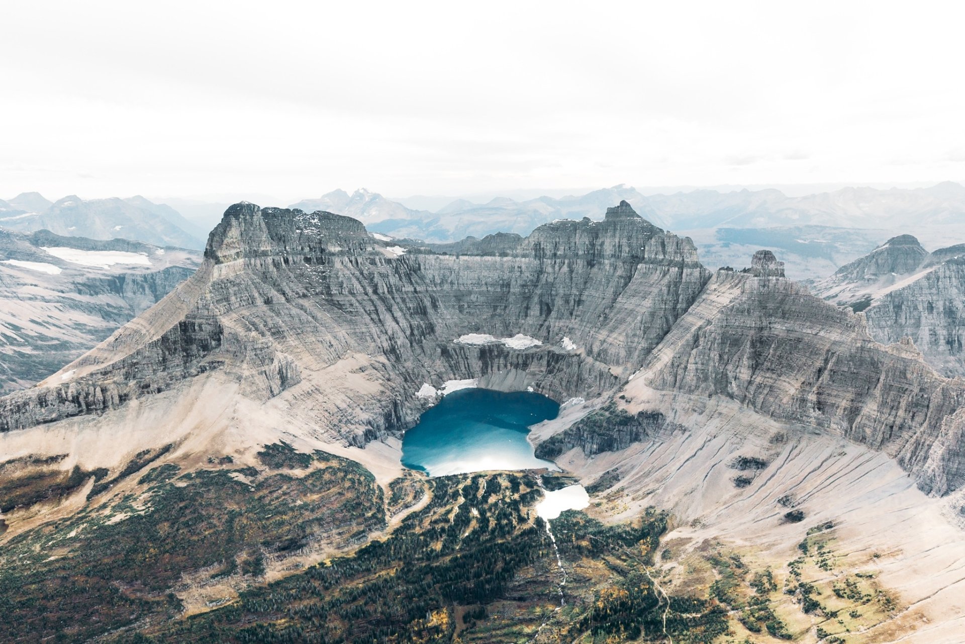 Download Landscape Cliff Aerial Nature Lake HD Wallpaper | 2048x1366 ...