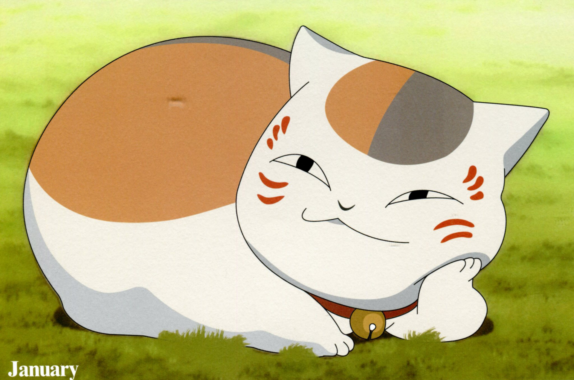 Natsume's Book of Friends HD Anime Wallpaper – Nyanko Sensei Relaxing Charm