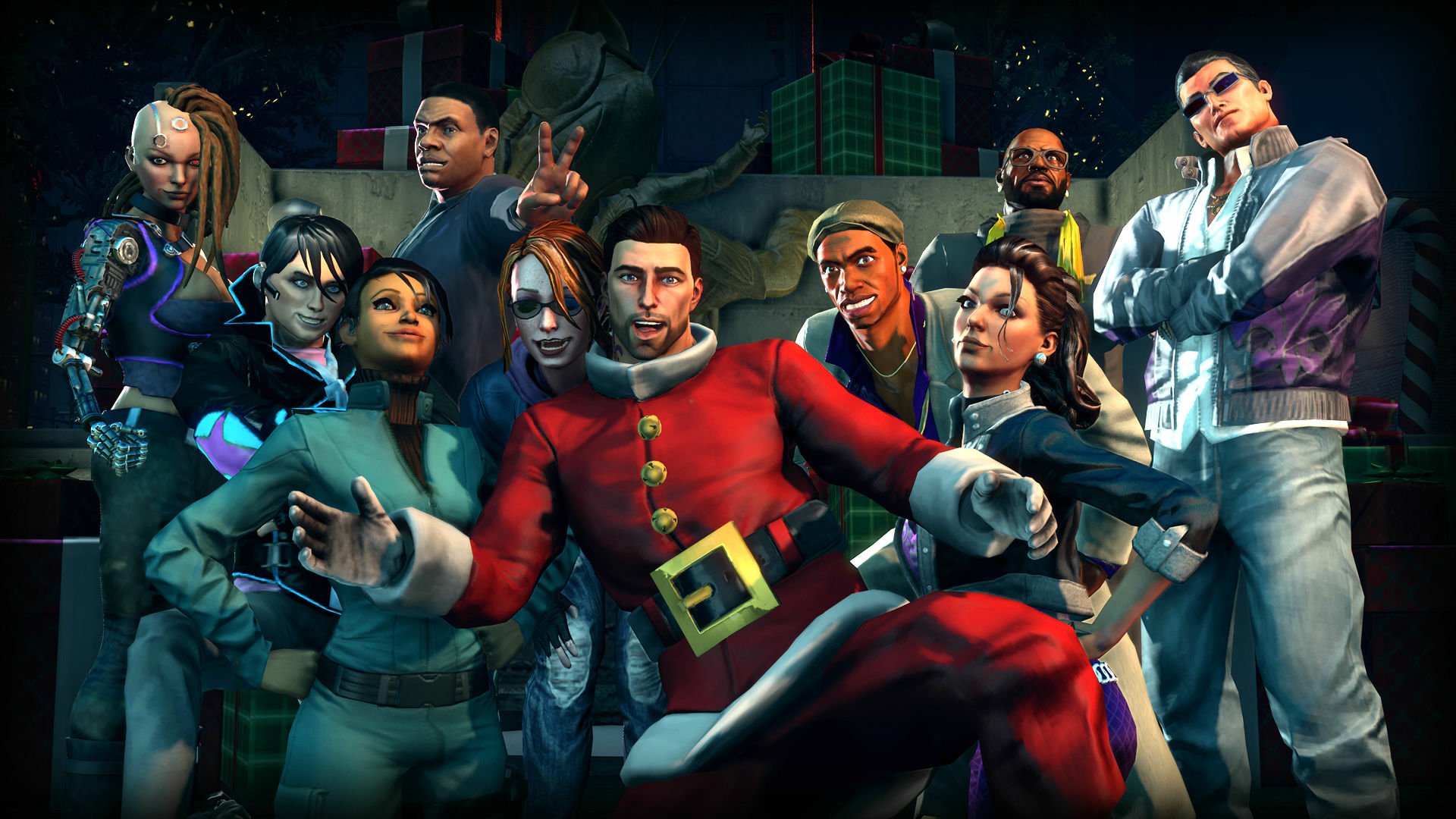 Download Christmas Video Game Saints Row IV Christmas Gaming HD Wallpaper