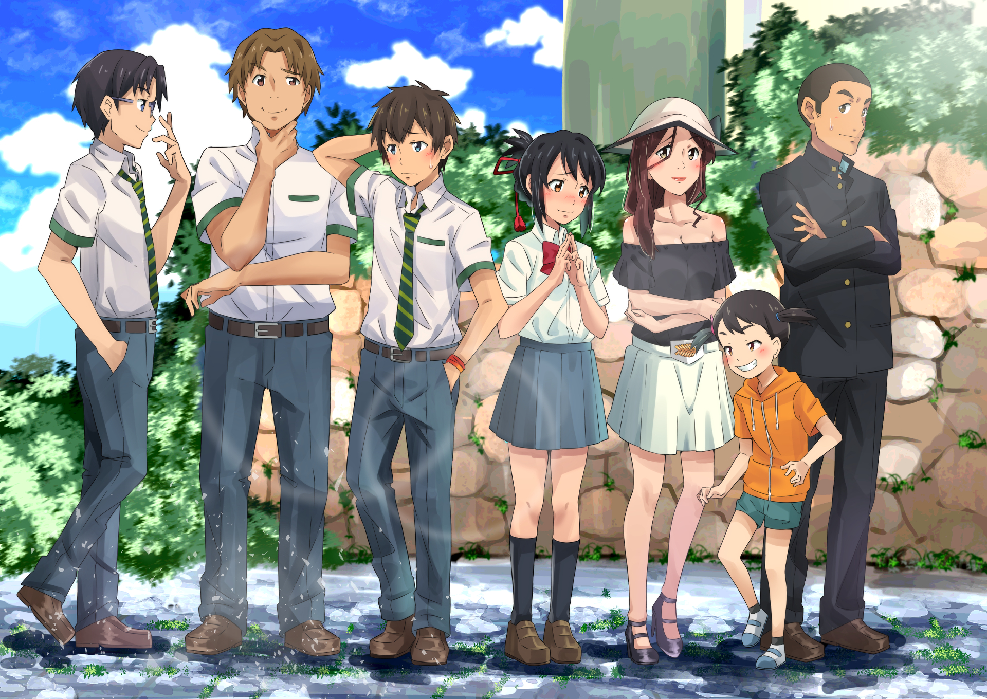 Your Name: HD Wallpaper Featuring Taki and Mitsuha