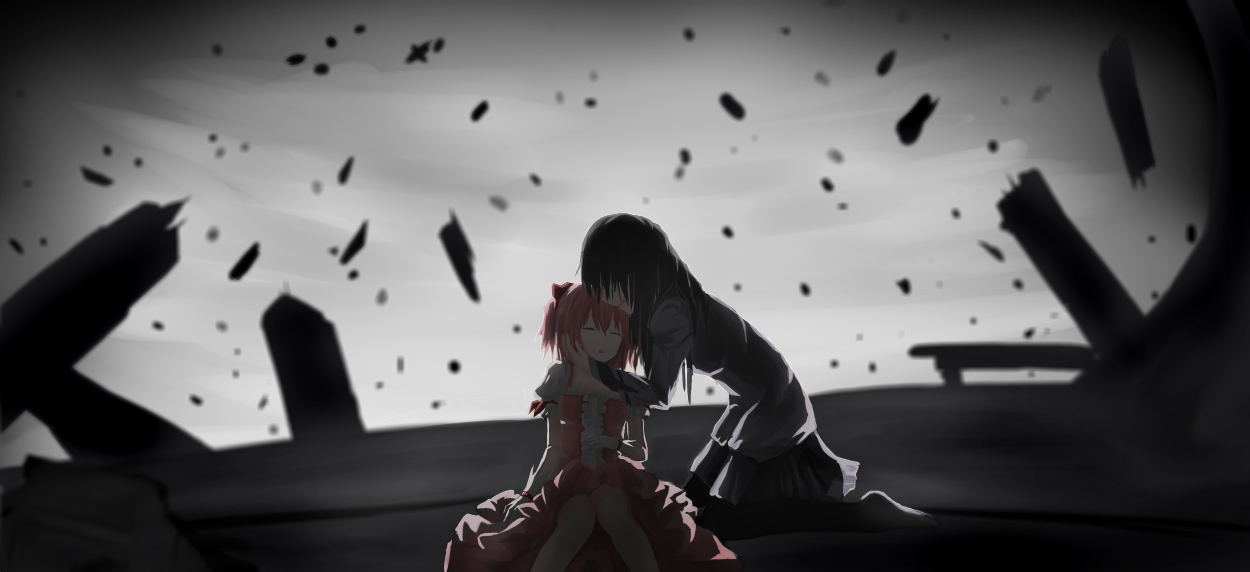 Sad Girl Anime Girl Fairy Madoka Wallpapers And Images