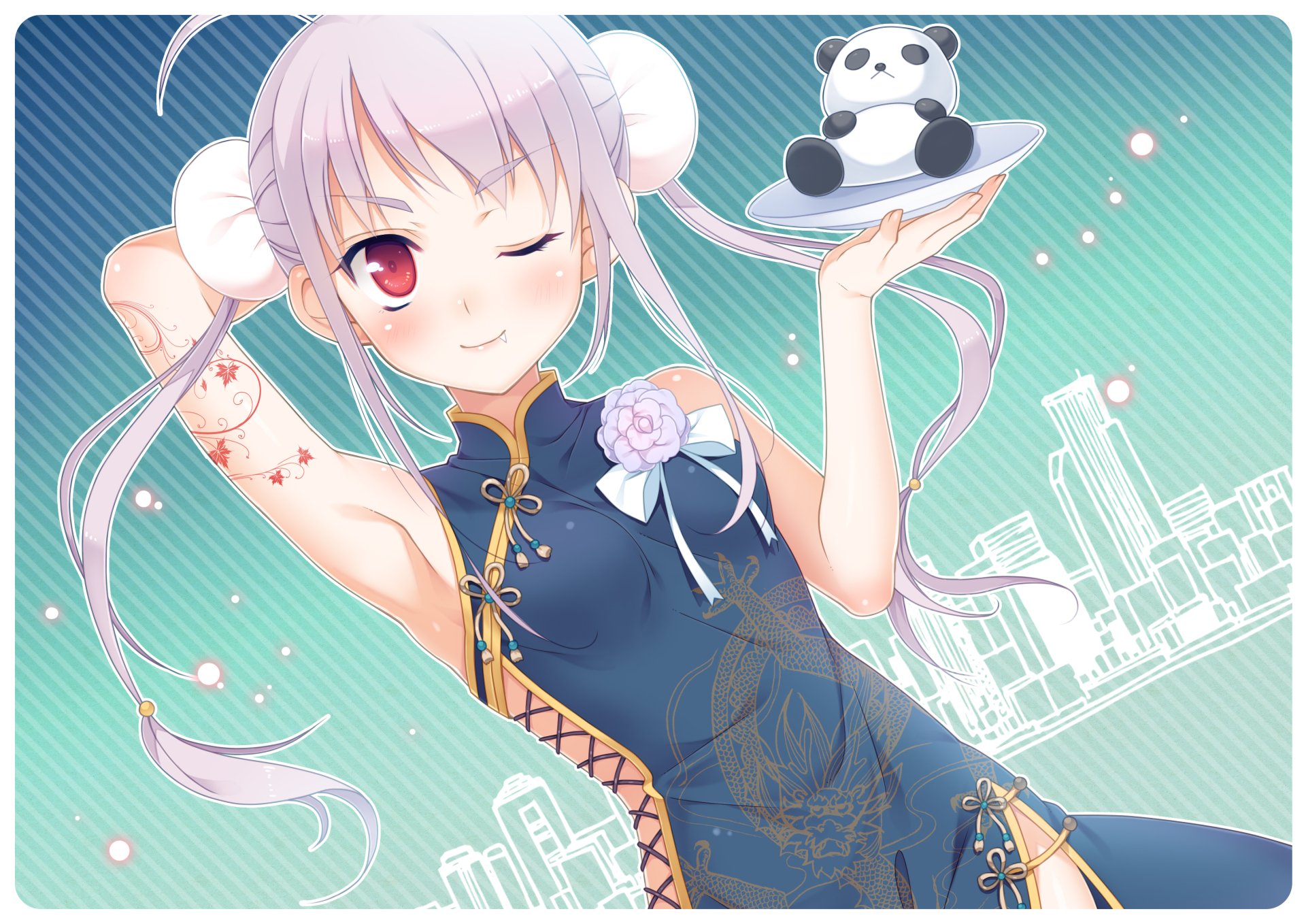 HD Anime Panda Charm: Original Cute Wallpaper