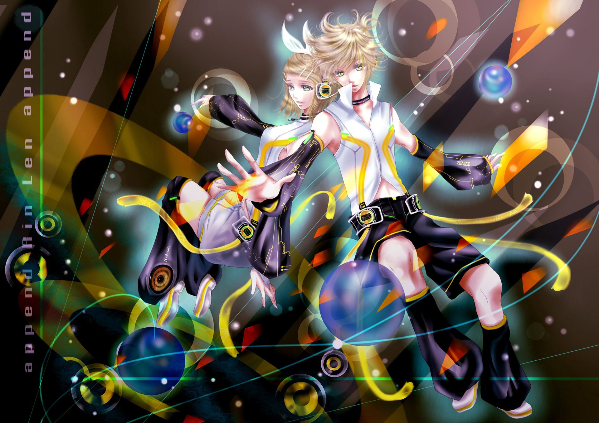 Download Len Kagamine Rin Kagamine Anime Vocaloid HD Wallpaper