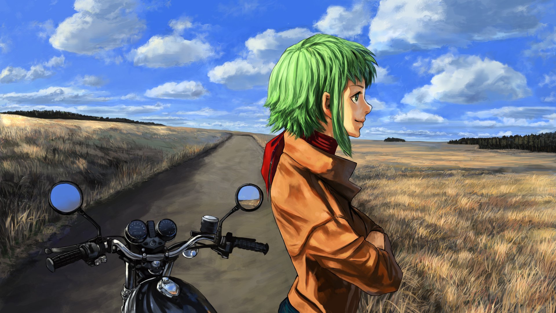 GUMI: Open Road Reverie — HD Anime Vocaloid Wallpaper | 1920x1080 ...
